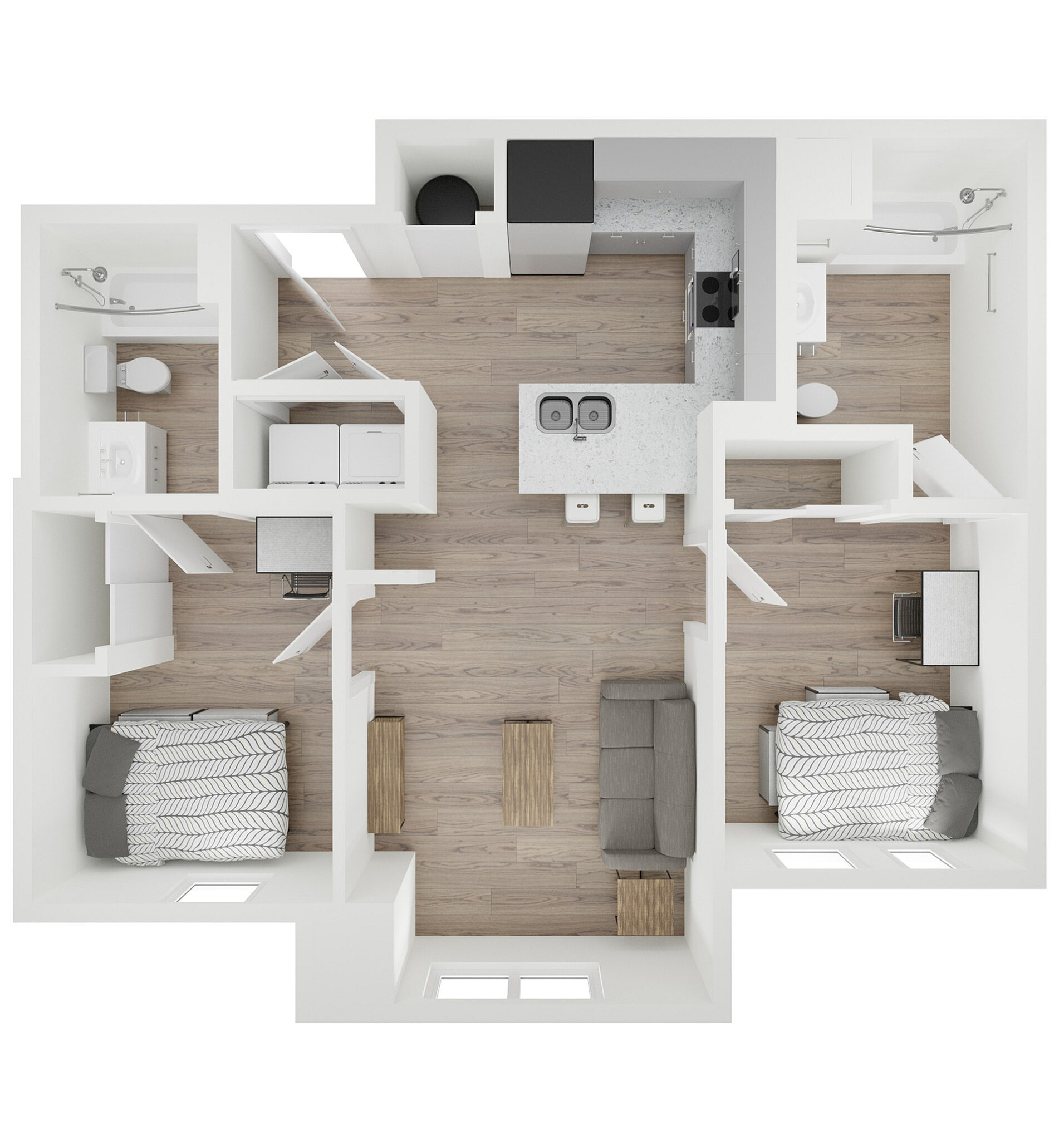 Floor Plans | 1-4 Bedroom Apartments in Pullman